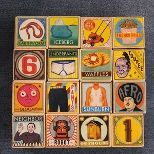 fred and friends | Toys | Fred And Friends Xyz Alphabet Wooden Blocks ...